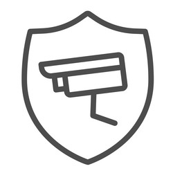 Surveillance camera shield protection security Vector Image