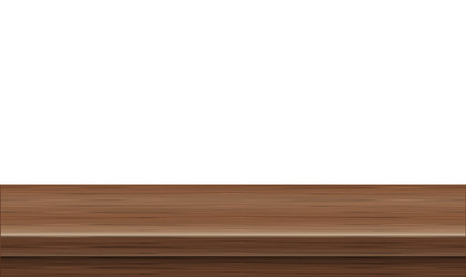 Empty wooden table side view Royalty Free Vector Image