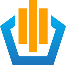 Pentagon infographic template for diagram graph Vector Image