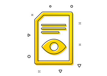 View document icon open file sign Royalty Free Vector Image