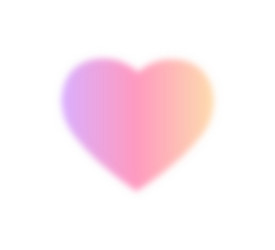 Blurred gradient heart Royalty Free Vector Image