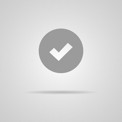 Check mark icon right click Royalty Free Vector Image