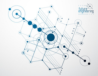 Engineering technological wallpaper made Vector Image