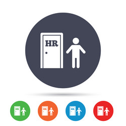 Human resources sign icon hr symbol Royalty Free Vector