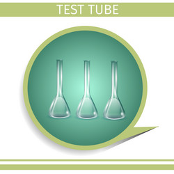 Set chemical formula test tube funnel filter Vector Image