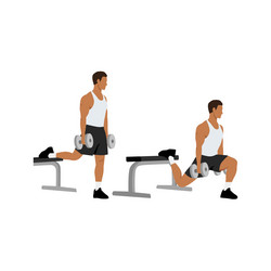 Man Doing Splits Exercise Or Stretch Royalty Free Vector