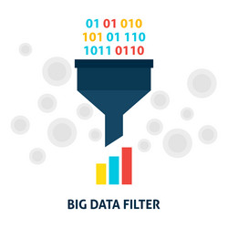 Big data infographics Royalty Free Vector Image