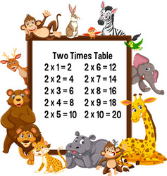 Times Table Animal Vector Images (over 540)