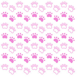 Paws Pink Pattern Paw Background Vector Images (over 660)