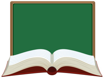 Open Book Page Border