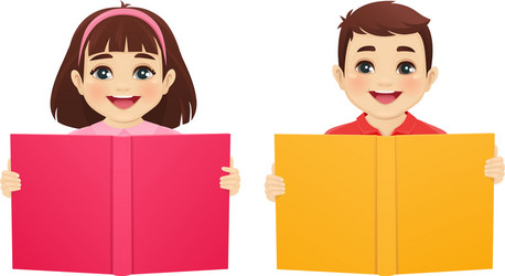 School boy and girl Royalty Free Vector Image - VectorStock