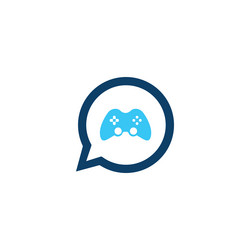Game chat logo Royalty Free Vector Image - VectorStock