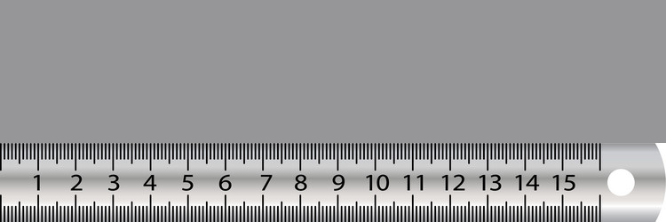 Green ruler isolated on white background Vector Image