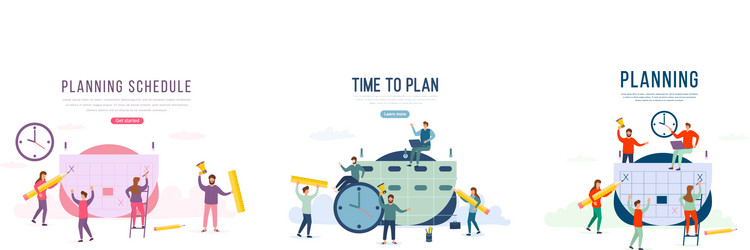 People planning concept Royalty Free Vector Image
