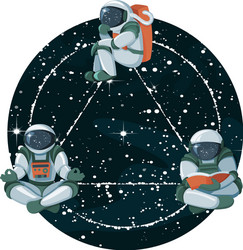 Cosmic knowledge sources reading analysis Vector Image