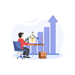 Entrepreneurship sticker think Royalty Free Vector Image