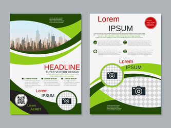 Modern professional two-sided flyer design Vector Image