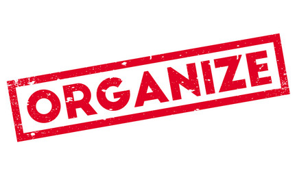 Organize rubber stamp Royalty Free Vector Image