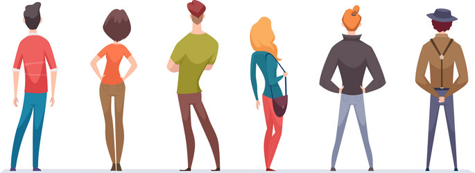 Standing Lady Back View Vector Images (over 410)
