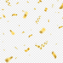 Realistic 3d detailed confetti decoration Vector Image