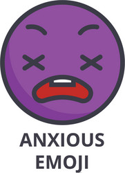 Anxious Emoji Face Vector Images (over 120)