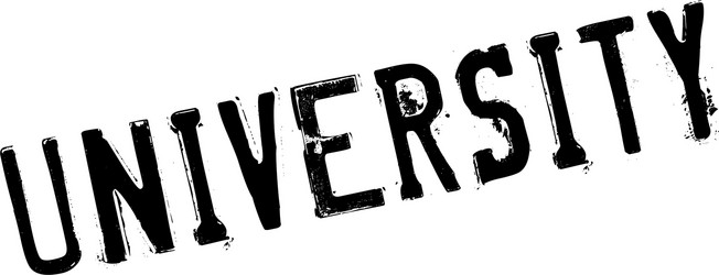 University rubber stamp Royalty Free Vector Image