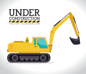 Construction board with concrete mixer Royalty Free Vector
