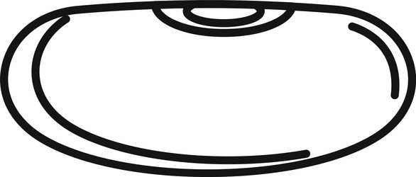 Health kidney bean icon outline style Royalty Free Vector