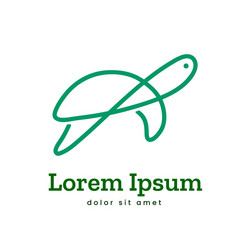 Green sea turtle icon Royalty Free Vector Image