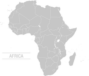 Africa map Royalty Free Vector Image - VectorStock