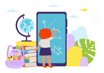 Children study education at home or classroom Vector Image