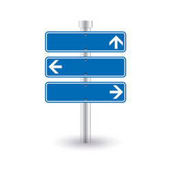Direction road signs Royalty Free Vector Image