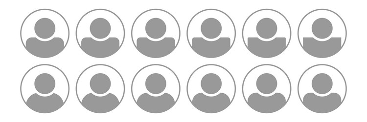 Gender neutral person avatar placeholder Vector Image