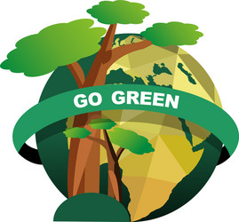 Go green paperless Royalty Free Vector Image - VectorStock