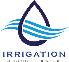 Sprinkler irrigation logo irrigation logo Vector Image