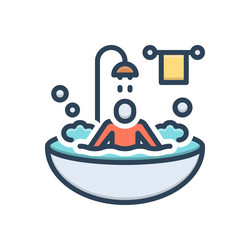 Bathing Royalty Free Vector Image - VectorStock