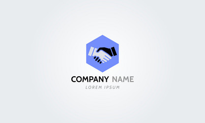 Business partners handshake web icon successful Vector Image