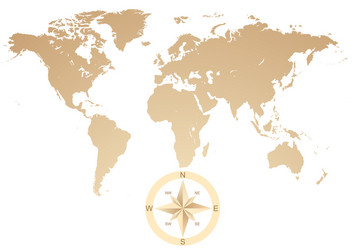 Gold world map design Royalty Free Vector Image