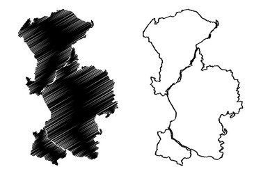 Bhandara district maharashtra state nagpur Vector Image