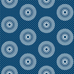 Shweshwe red white circle Royalty Free Vector Image