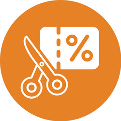 Discount coupon icon graphics Royalty Free Vector Image