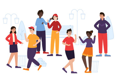 Cartoon Discussion Group Vector Images (over 11,000)