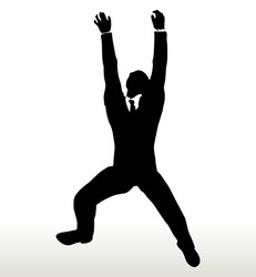 Hanged man silhouette Royalty Free Vector Image