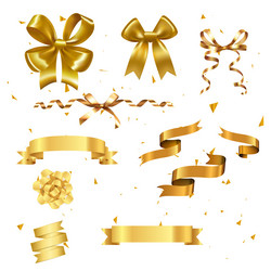 Golden-ribbon design Royalty Free Vector Image