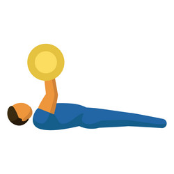 Paralympic sport pictogram weightlifting Vector Image