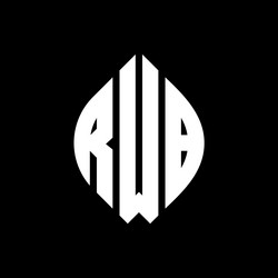 Rwb logo letter design Royalty Free Vector Image