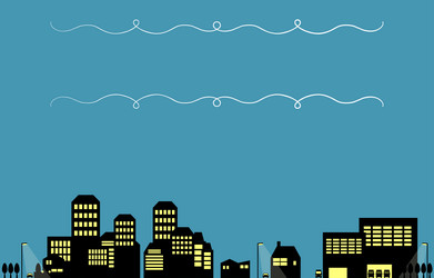 Background material simple cityscape silhouette Vector Image