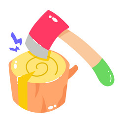 Log cutting Royalty Free Vector Image - VectorStock