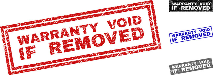 Grunge void textured rectangle watermarks Vector Image