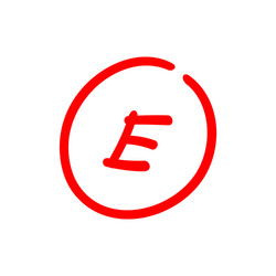 Zero test score bad school exam results grade Vector Image